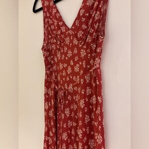 Realisation Par | Dresses | Realisation Par Stephanie Floral Red Midi ...